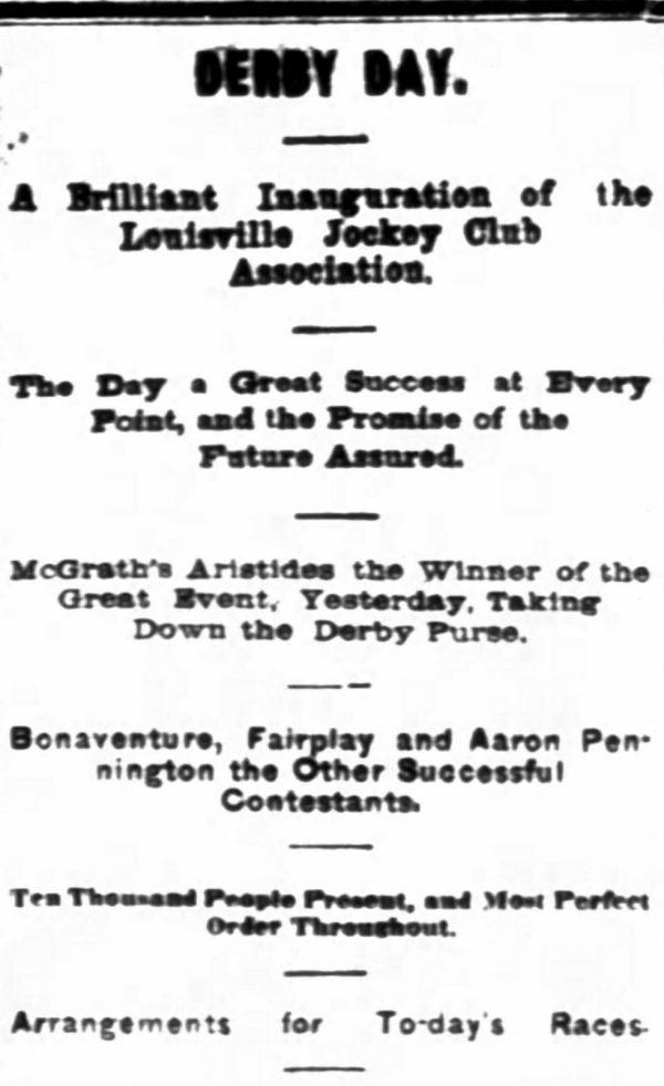 Kentucky Derby history: Wild bets, big crowds & fast horses since 1875 ...