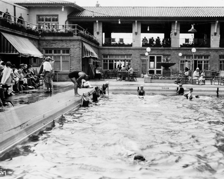 Huge old outdoor public swimming pools like these made summertime cool ...