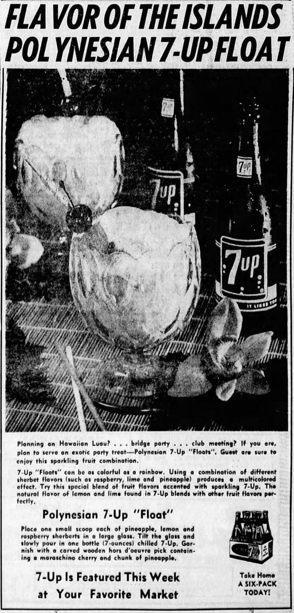 7-Up float: Combine Seven-Up soda & ice cream for a truly retro treat ...