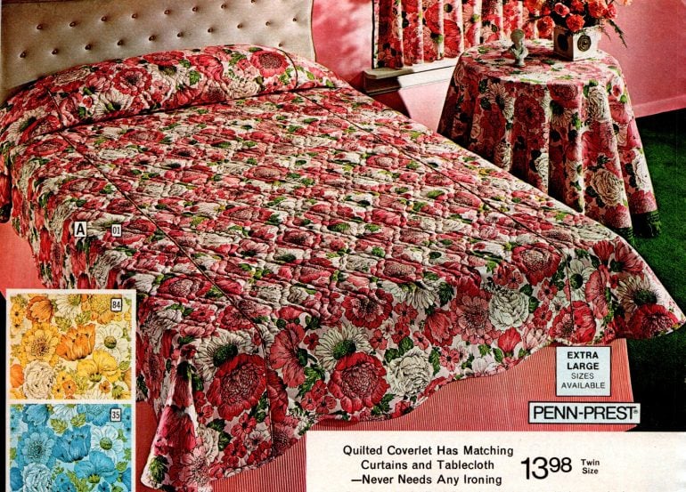Vintage 1970s bedspreads with wild patterns and serious personality ...