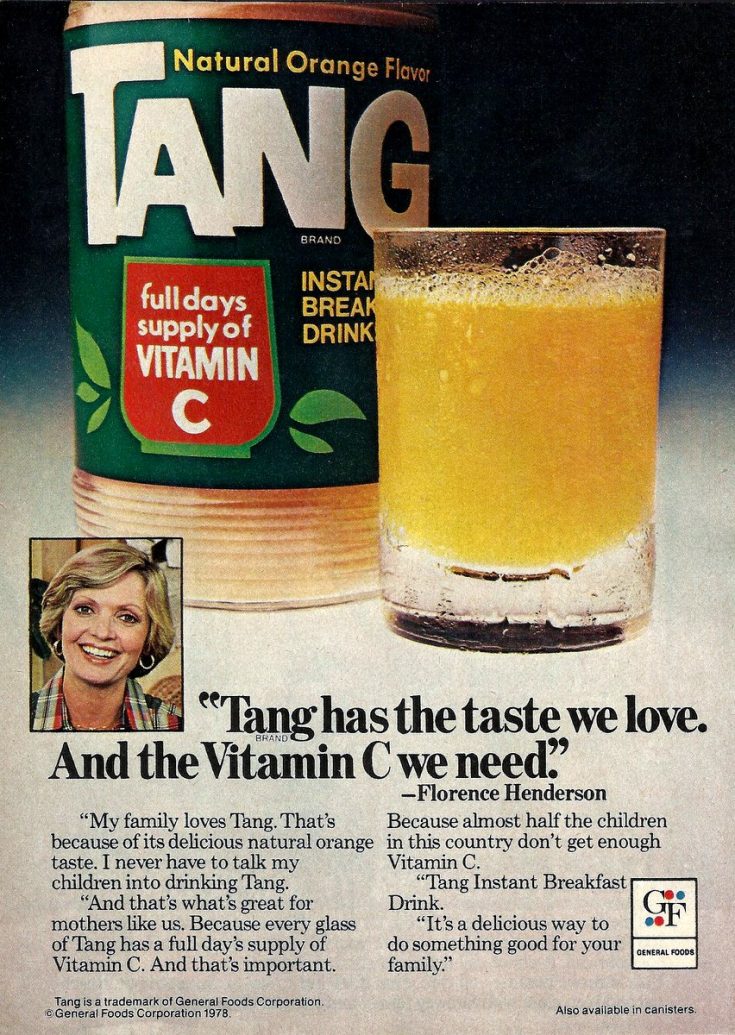 Tang, the retro orange drink mix that astronauts & Florence Henderson ...