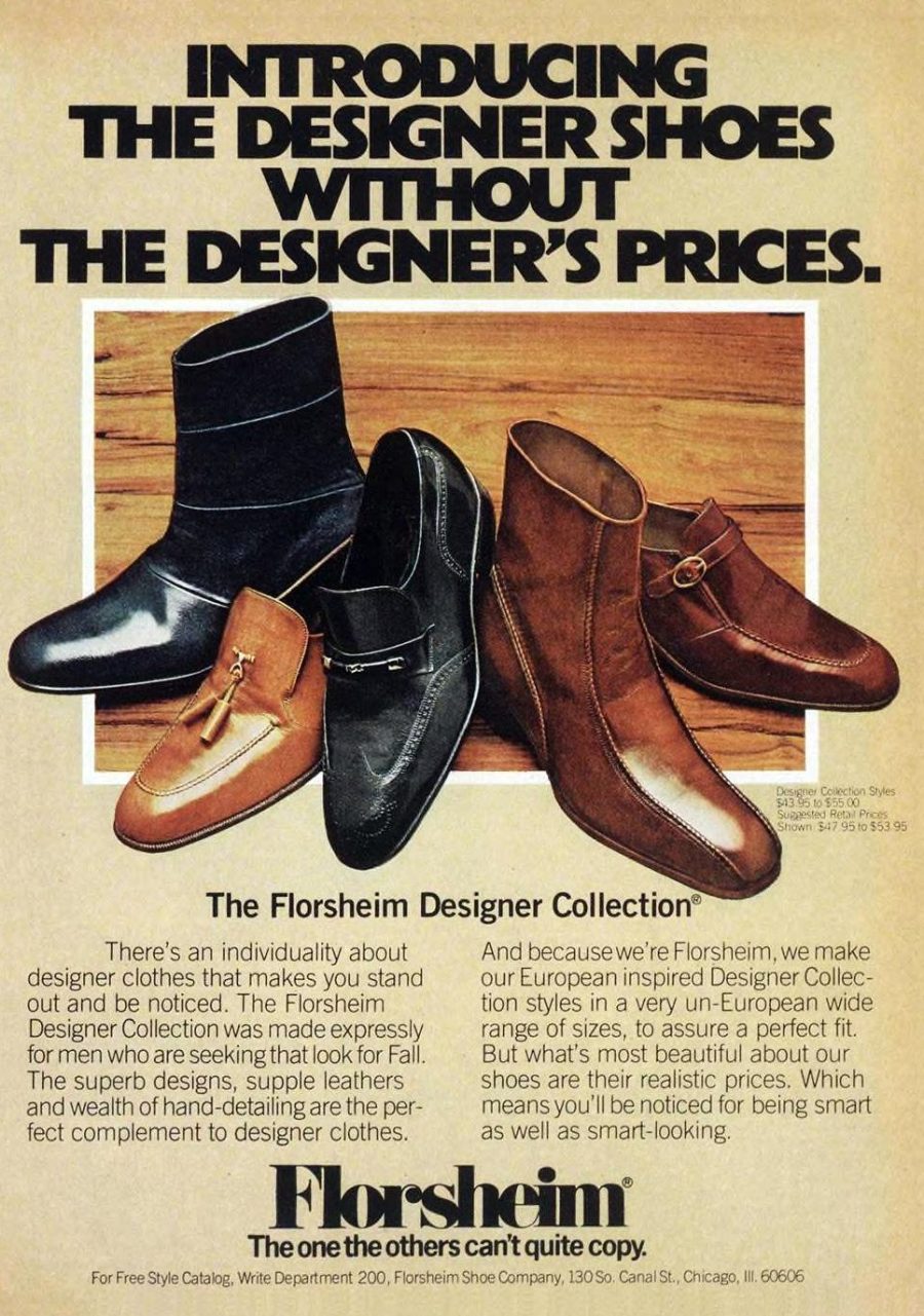 1970s men's shoes came in a variety of bold (and sometimes wild) styles ...
