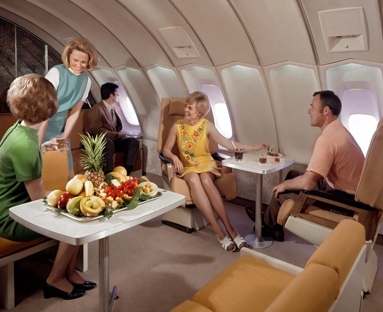 See what first class flights were like from the 1950s to the 1980s ...