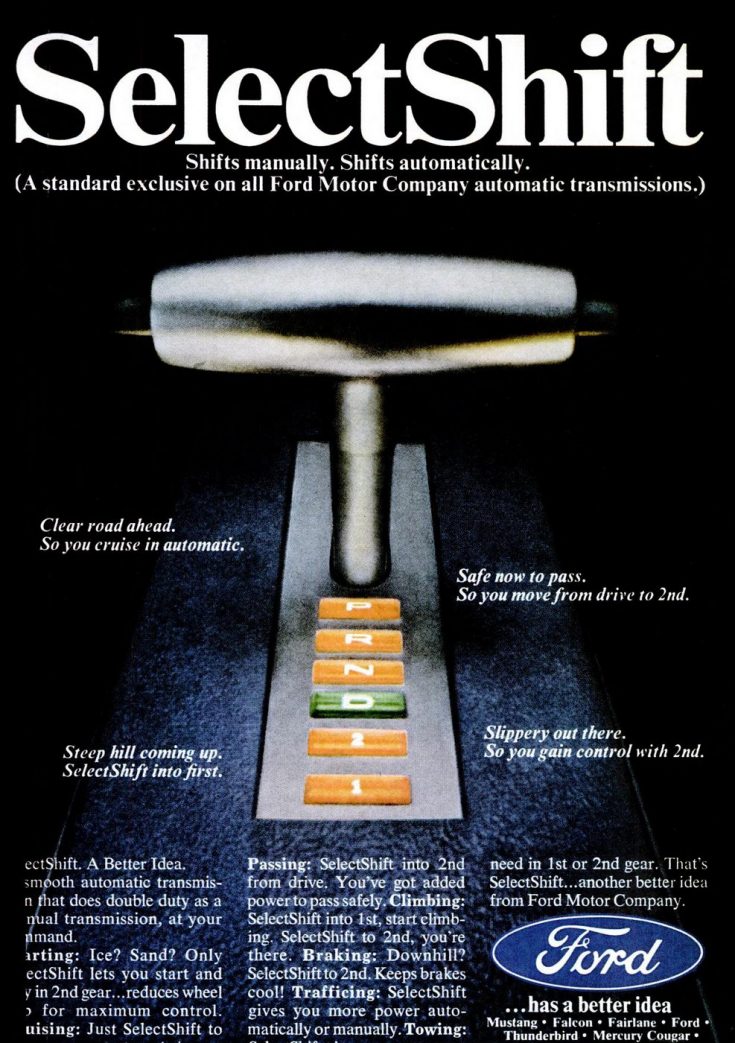 Ford Select Shift: 1960s automatic & manual gear shifting in one car ...
