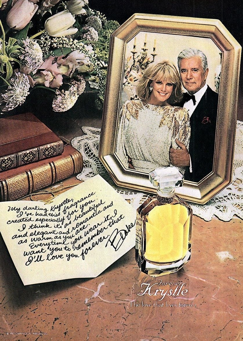Forever Krystle & Carrington fragrances, based on Dynasty stars Linda ...