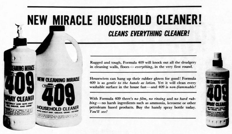 Vintage Formula 409 was the 'miracle household cleaner' that debuted in ...