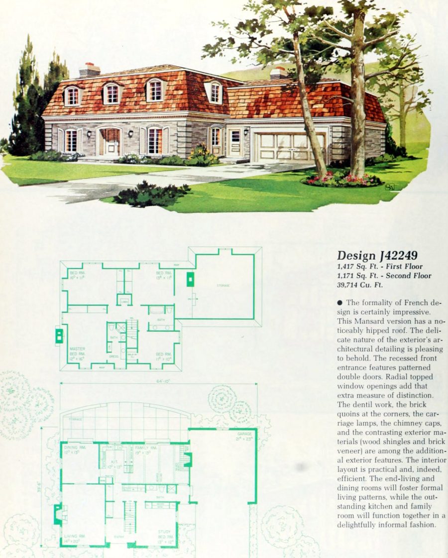 The most popular 1970s house plans: Ranch, contemporary, split levels ...