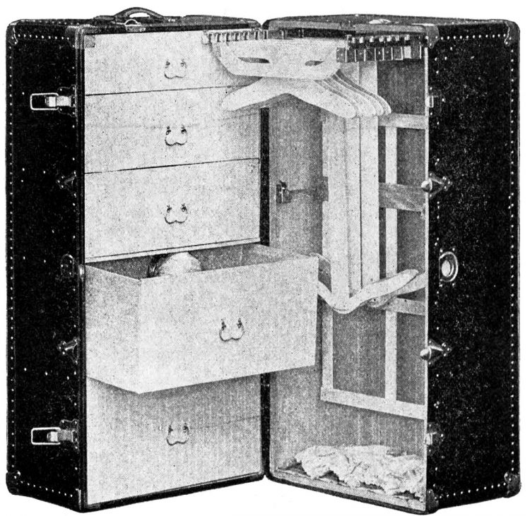 These antique travel trunks let people travel in perfectly-organized ...
