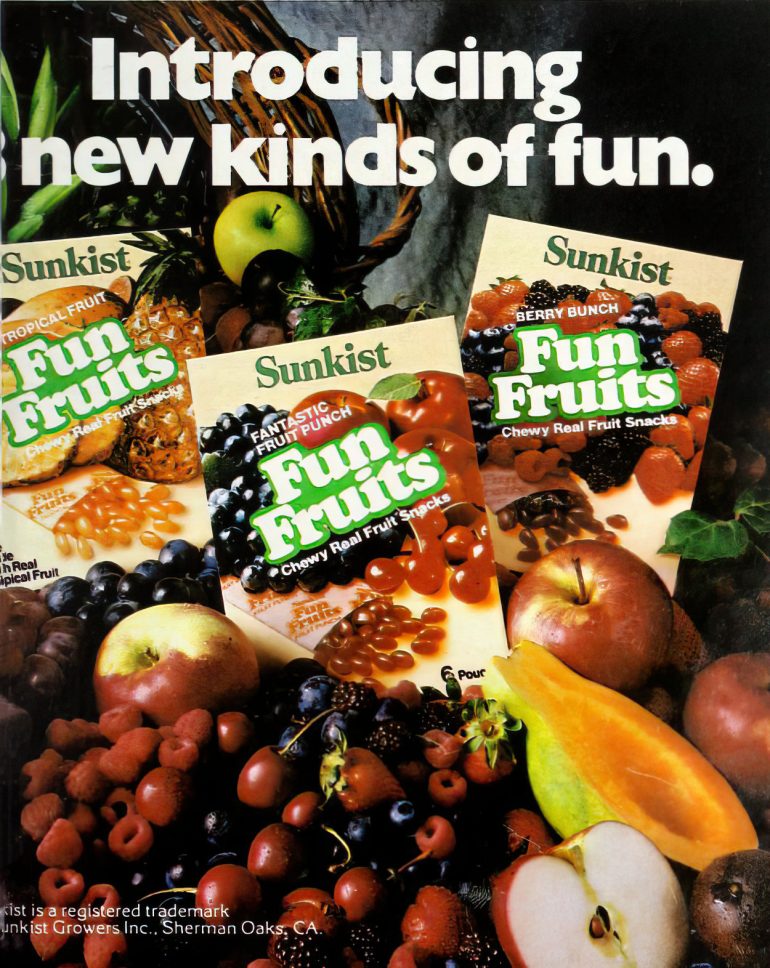 These 1980s fruit snacks came in a ton of shapes, flavors & colors ...