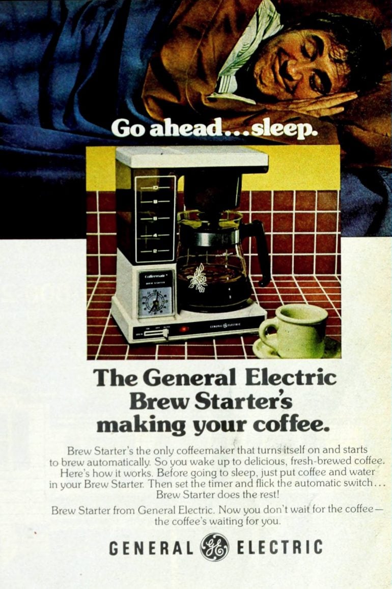 After vintage automatic coffeemakers like these were invented, mornings ...