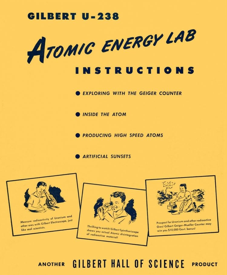 This Atomic Energy Lab kit toy was actually a thing for kids in the 50s ...