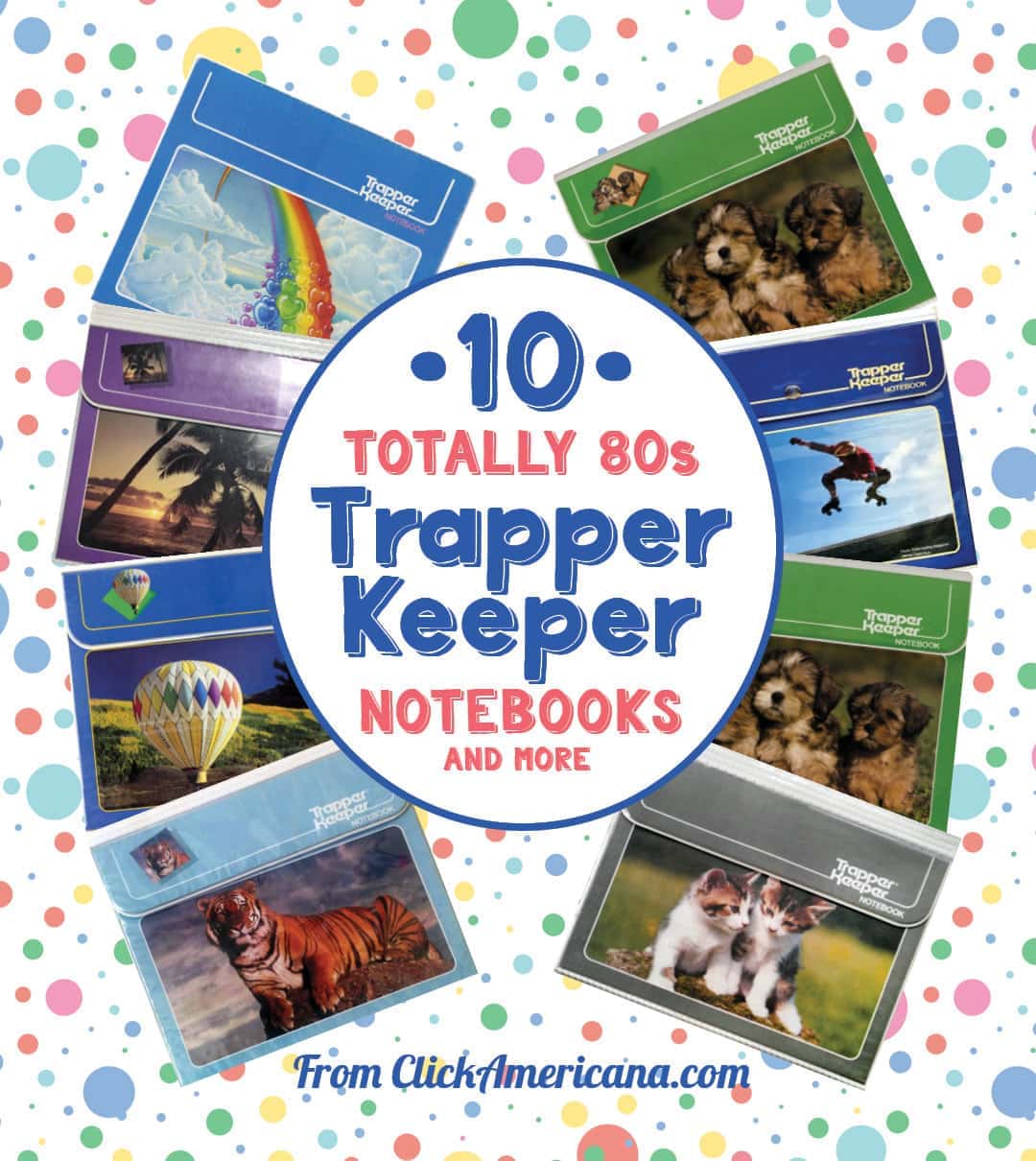 12 totally trendy 80s Trapper Keeper notebooks & binders - Click Americana