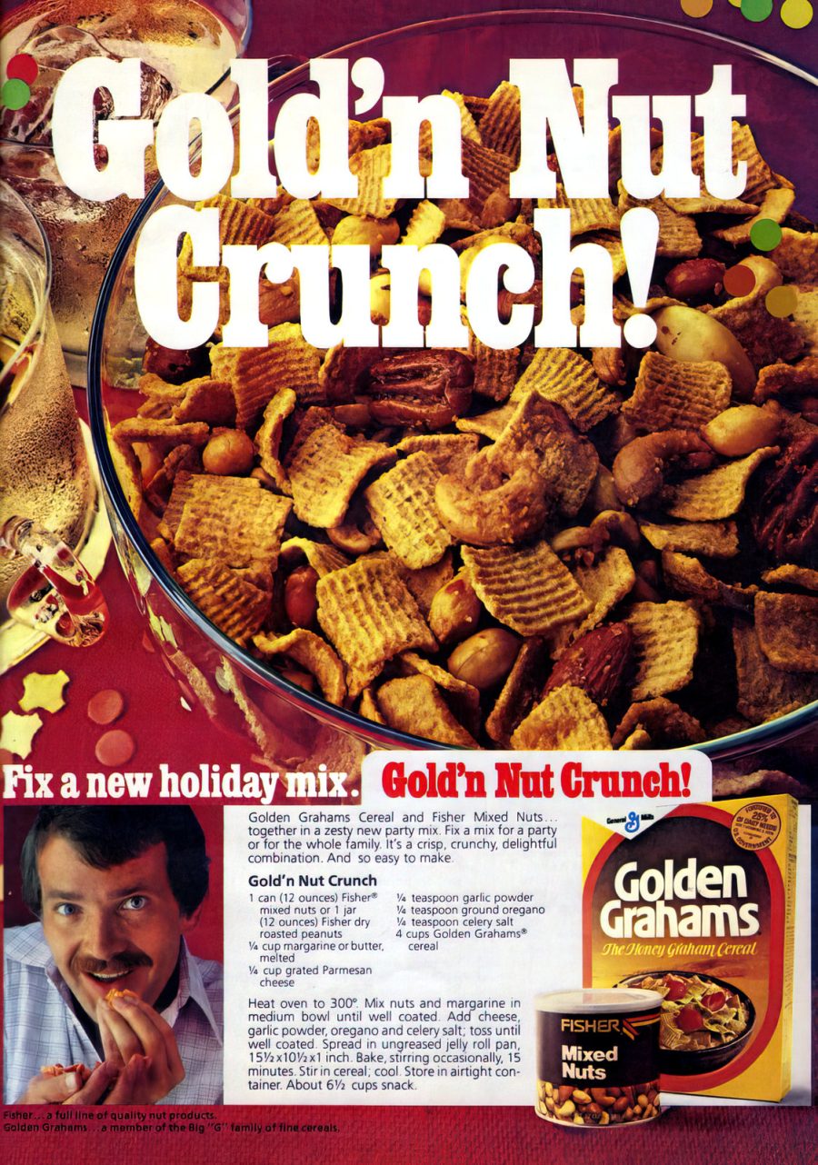 Golden Grahams Gold'n Nut Crunch snack mix recipe from the 70s - Click ...