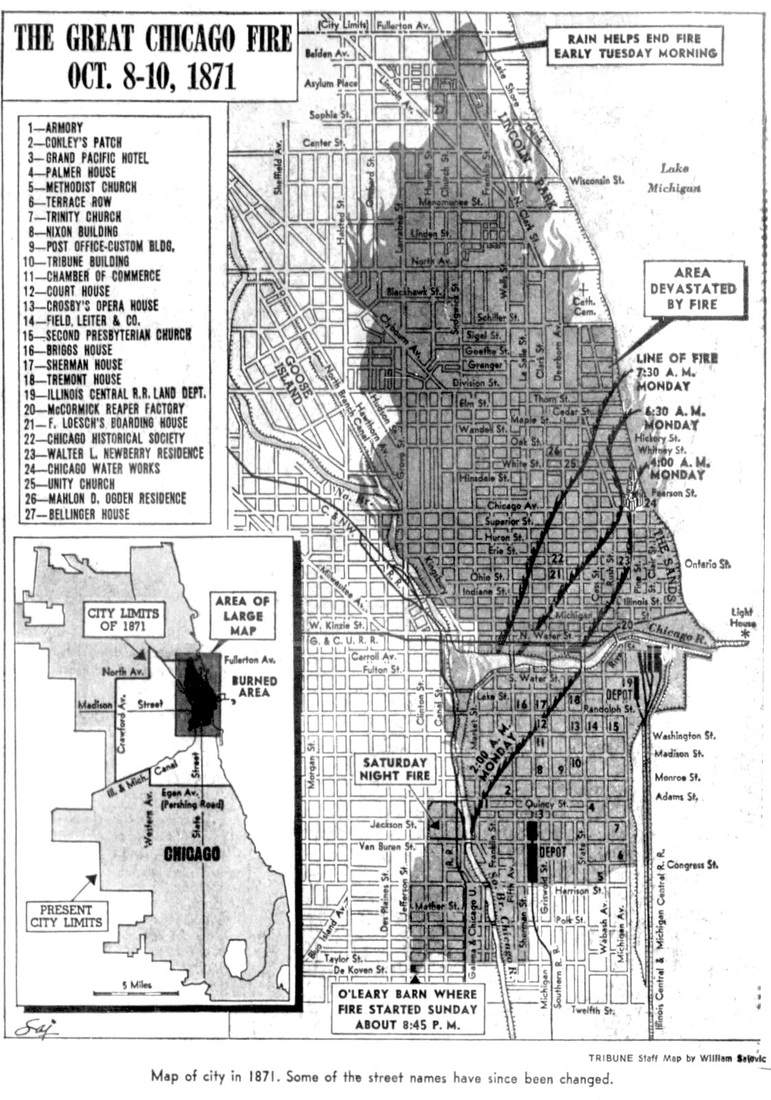 The Great Chicago Fire: The disaster from 1871, and a look back from ...