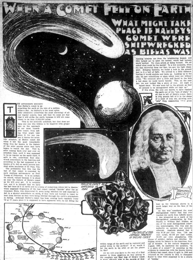 Why people were obsessed with Halley's Comet 100+ years ago - Click ...