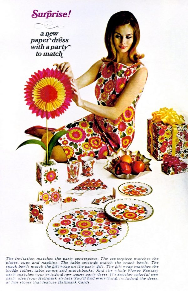 See 1960s paper dresses, the retro dress-in-a-can, foil dresses & other ...