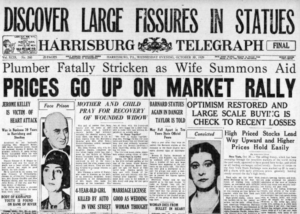 The Great Depression newspaper headlines: Turmoil & uncertainty after ...