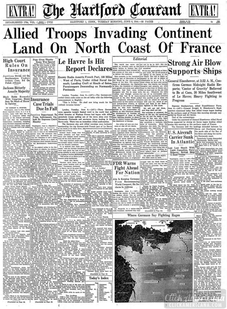 D-Day invasion of France: See WW2 newspaper headlines (1944) - Click ...