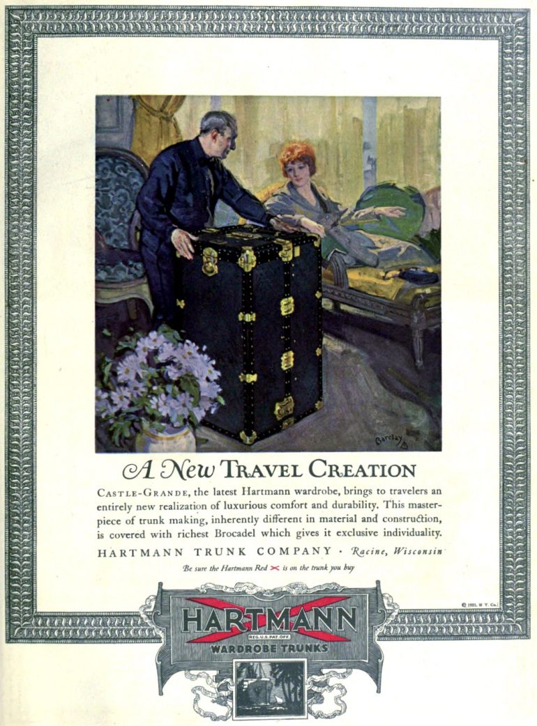 These antique travel trunks let people travel in perfectly-organized ...