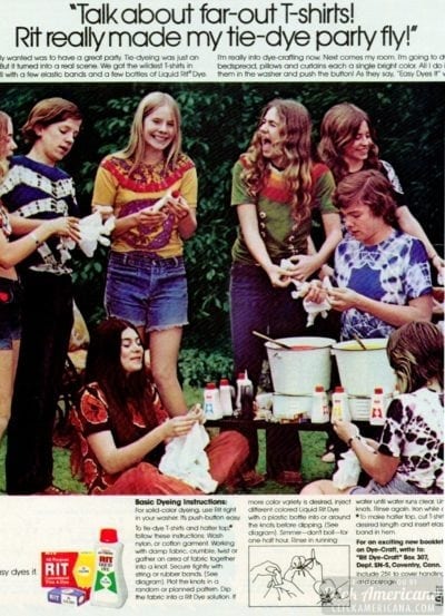Make DIY tie-dye shirts & other fashions just like hippies did in the ...