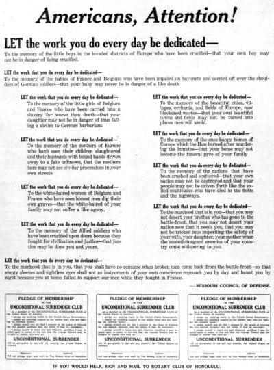 World War 1: How the media & public called for Germany's unconditional ...