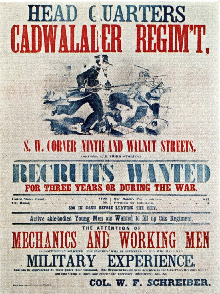 10 Civil War recruitment posters & broadsides (1861-1864) - Click Americana