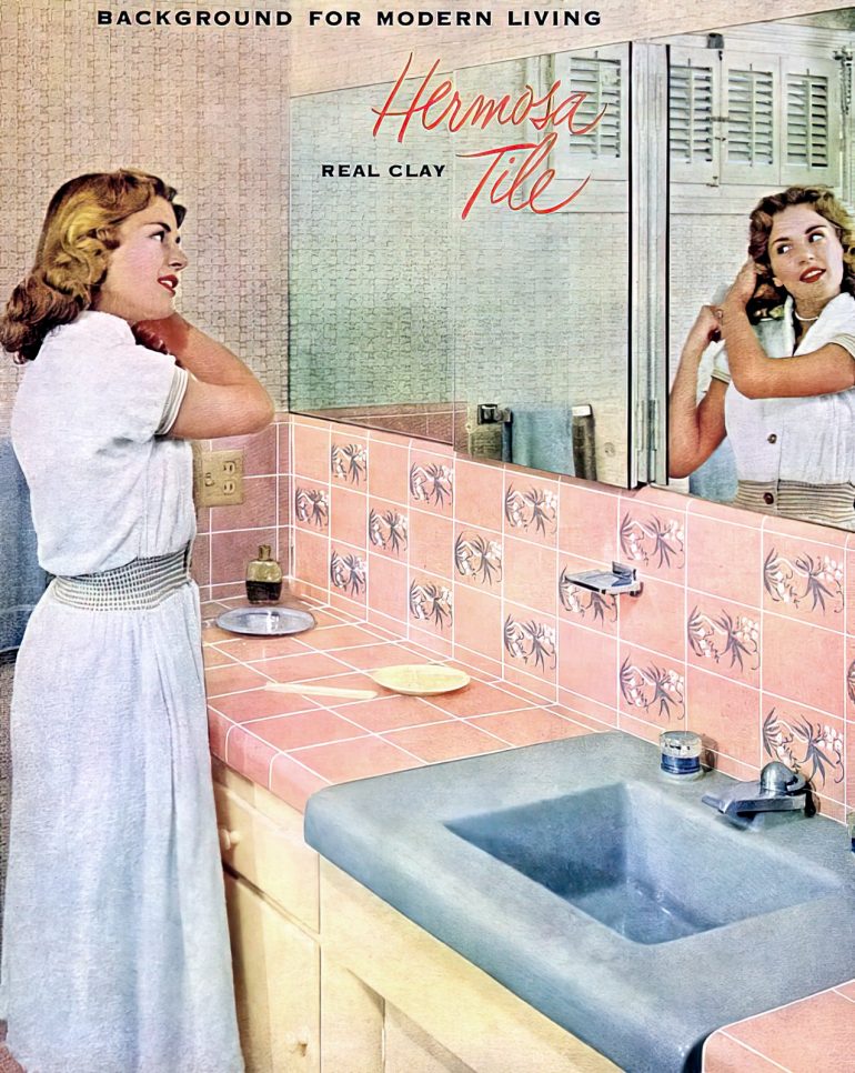 36 vintage 1950s bathroom tile design ideas - Click Americana