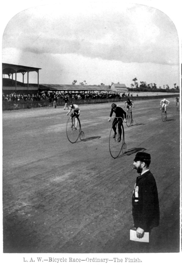 That big front wheel bike: See why the penny farthing high wheel bike ...