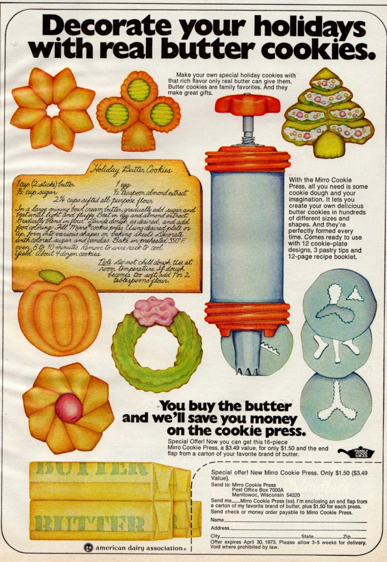Pressed butter cookies & classic spritz cookie recipes - Click Americana