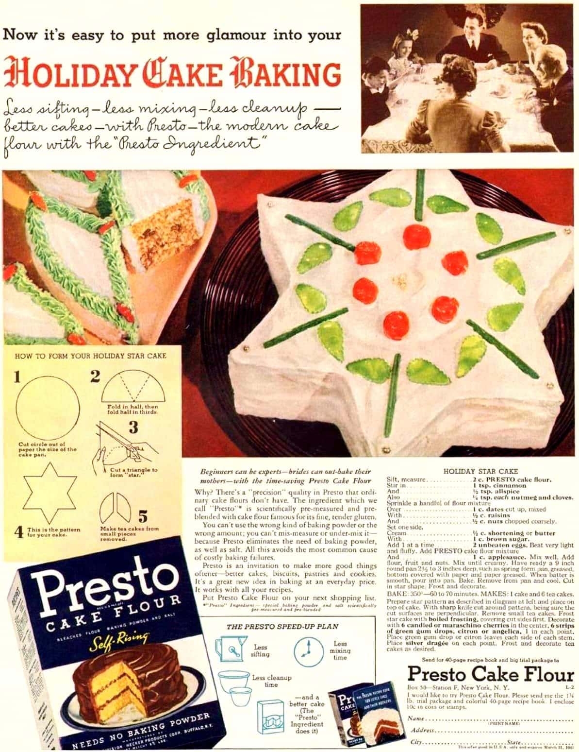 10 pretty vintage Christmas cake recipes - with holiday flavors like ...