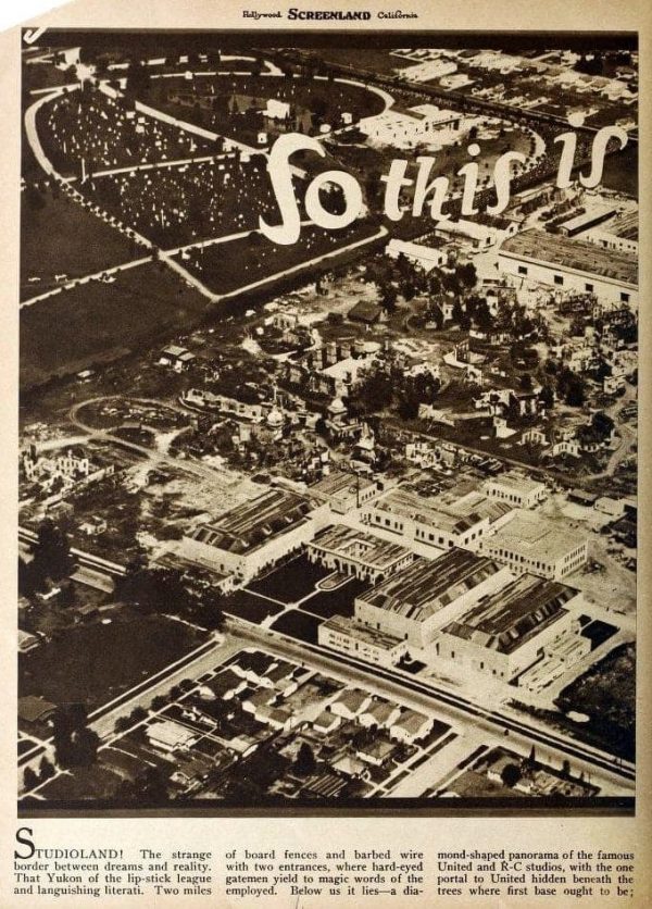 Old Hollywood from above: Rare sky-high views of the movie town in the ...