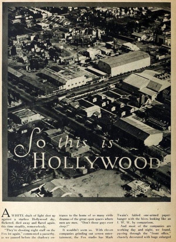 Old Hollywood from above: Rare sky-high views of the movie town in the ...