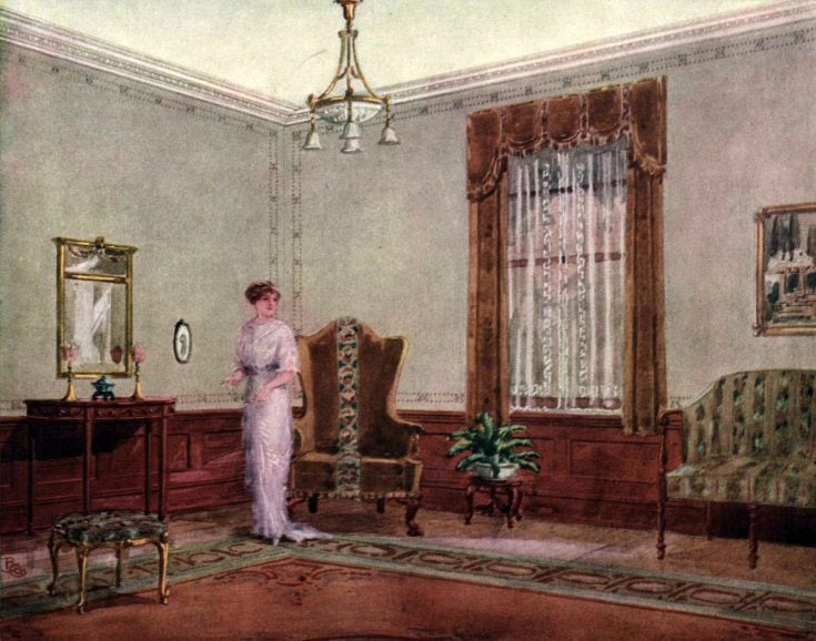 Vintage home wall decor from the 1910s, with 40 different room examples ...