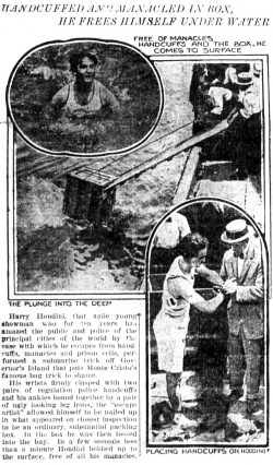 Harry Houdini's underwater box escape: See how he did his famous trick ...