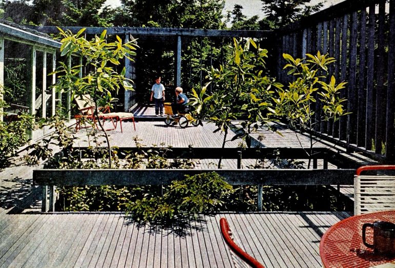 See 41 vintage backyard decks, plus find out how wood decking became a ...