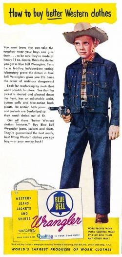Vintage Wrangler jeans let folks in the 1950s get some rodeo style ...