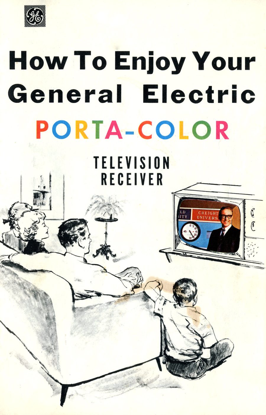 See an old instruction manual for a GE Porta-Color Television from the ...