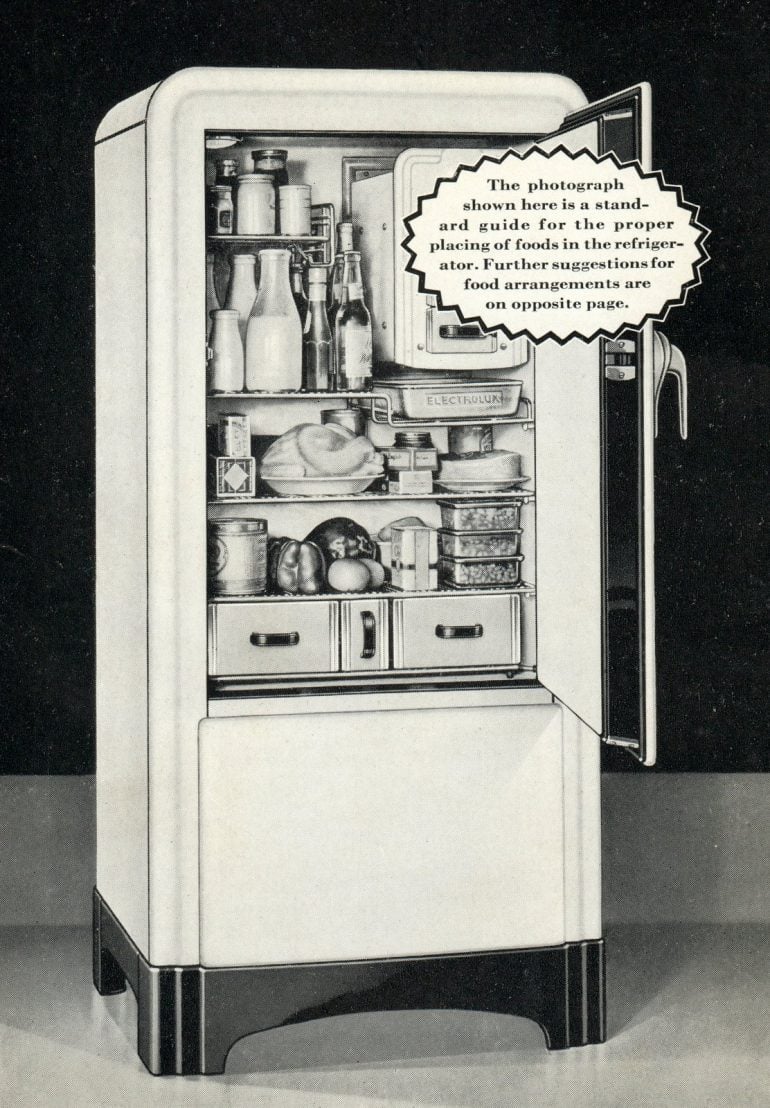 Retro refrigerators like these were the cutting-edge in the 1920s ...