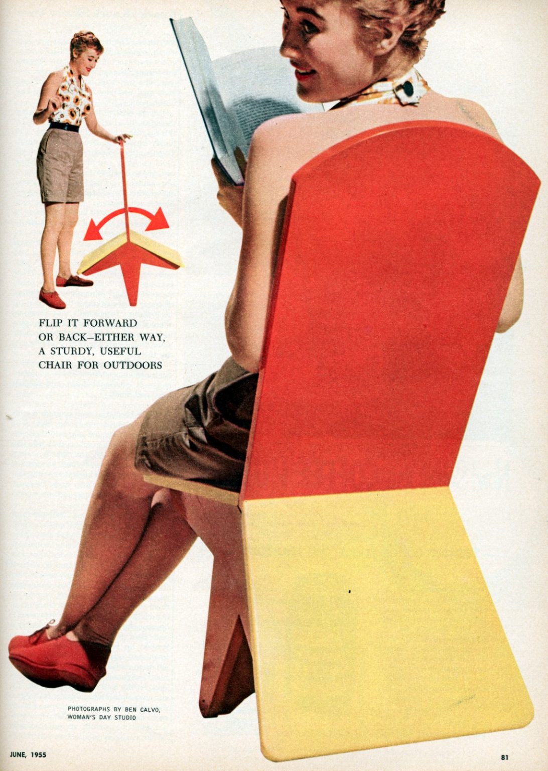 How to make a vintage-style flip-over chair (1955) - Click Americana