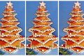 How to make an edible Christmas tree with star-shaped cookies (1962 ...