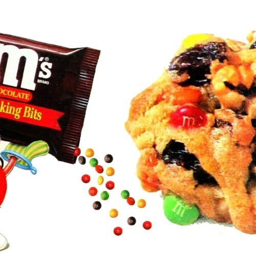 How to make easy m&ms jumbles cookies (1994) - Click Americana