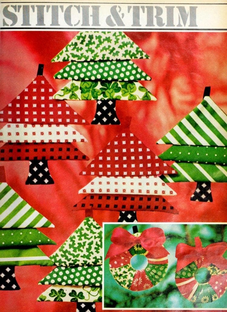 How to make 5 easy & festive fabric Christmas ornaments (no sewing ...