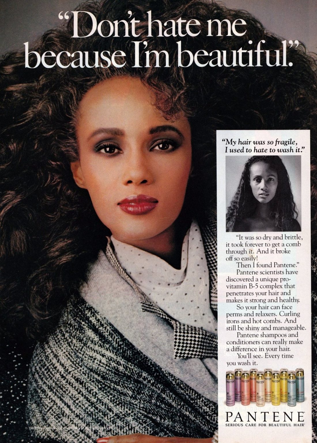 Pantene shampoo ads from the 1980s: Don't hate me because I'm beautiful ...