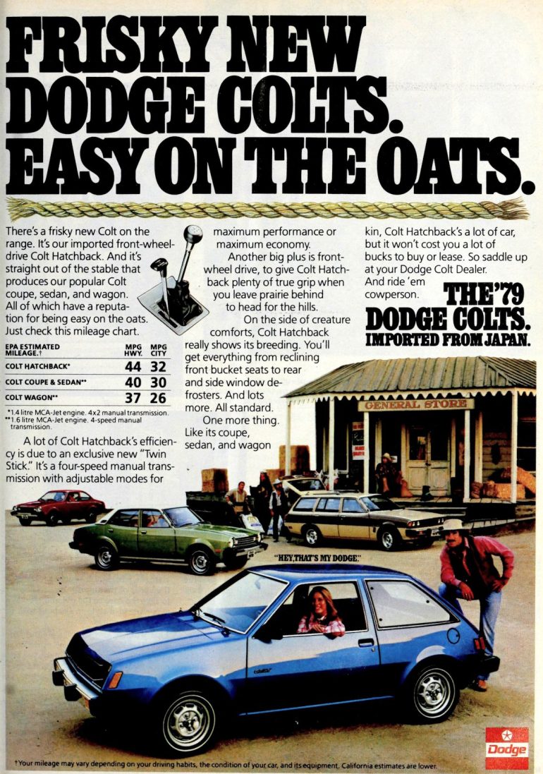 1970s Dodge Colt: The subcompact budget cars from Chrysler - Click ...