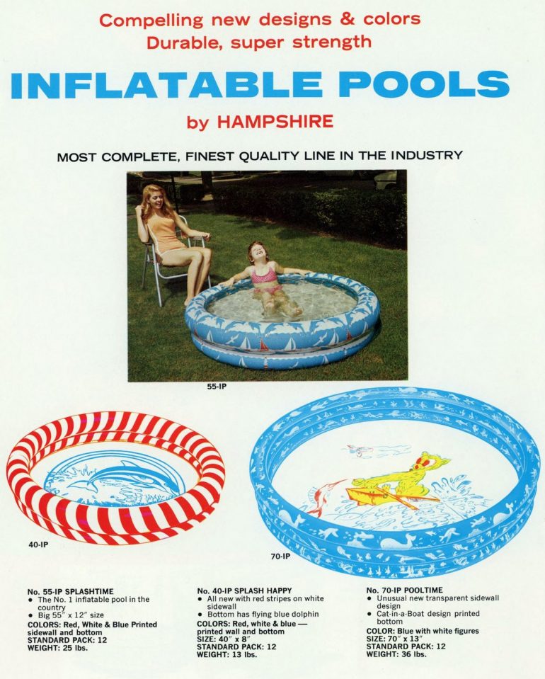 These vintage plastic wading pools from the 50s & 60s are still just as ...