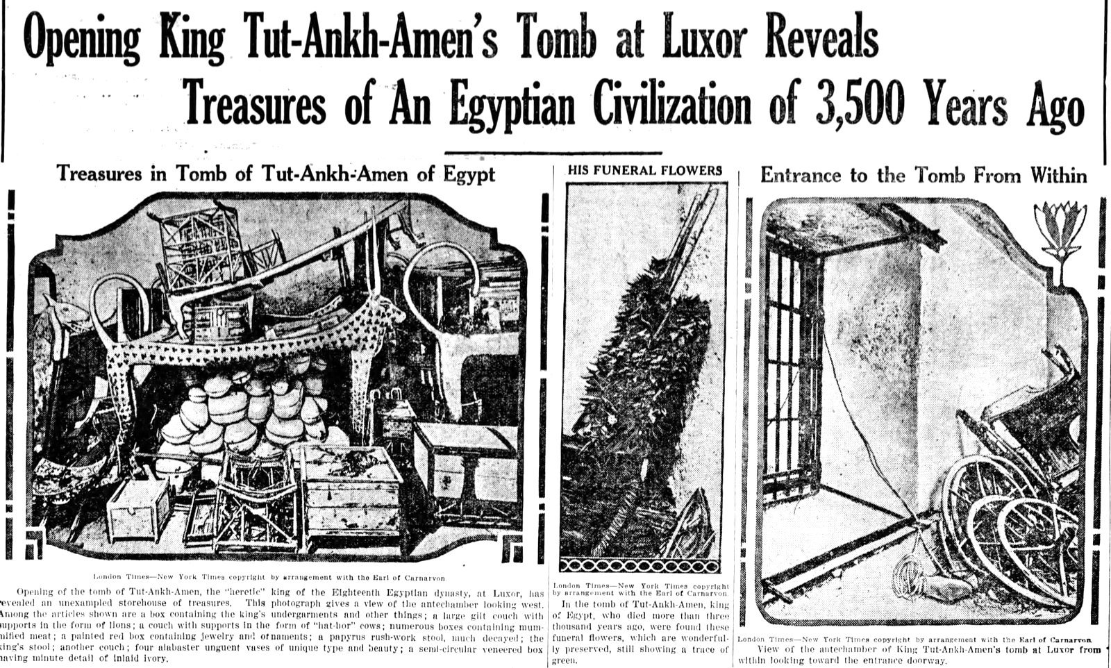 When King's Tut's tomb was first opened, here's how the world reacted ...