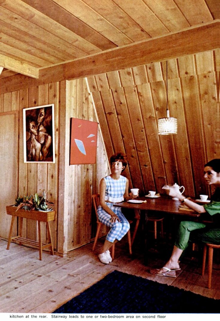 Vintage A-frame house plans for second homes & vacation cabins: 12 cool ...