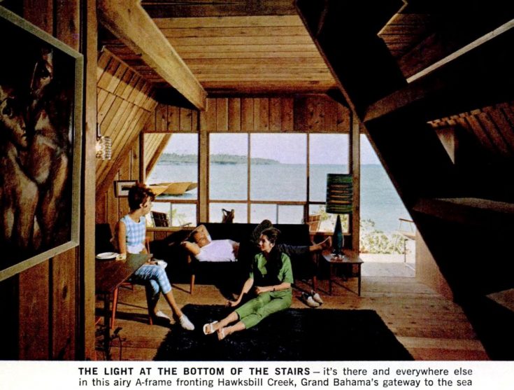 Vintage A-frame house plans for second homes & vacation cabins: 12 cool ...