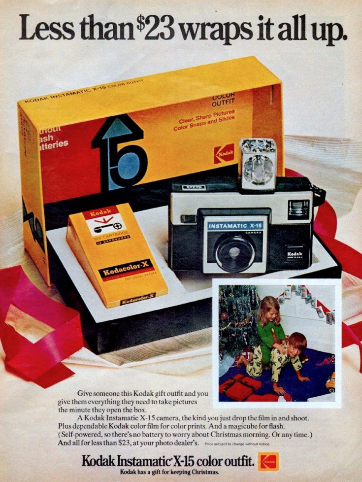 The extremely popular Kodak Instamatic camera was simple, boxy & iconic ...