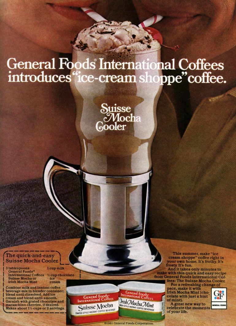General Foods International Coffee turned a spoonful of instant coffee ...